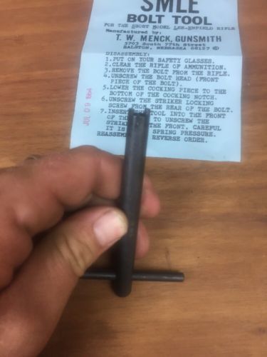 Lee Enfield Smle Firing Pin Removal Bolt Tool Fits 1 And 4 T W