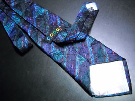 Coogi Australia Neck Tie Textured Crumbled Look - Dress