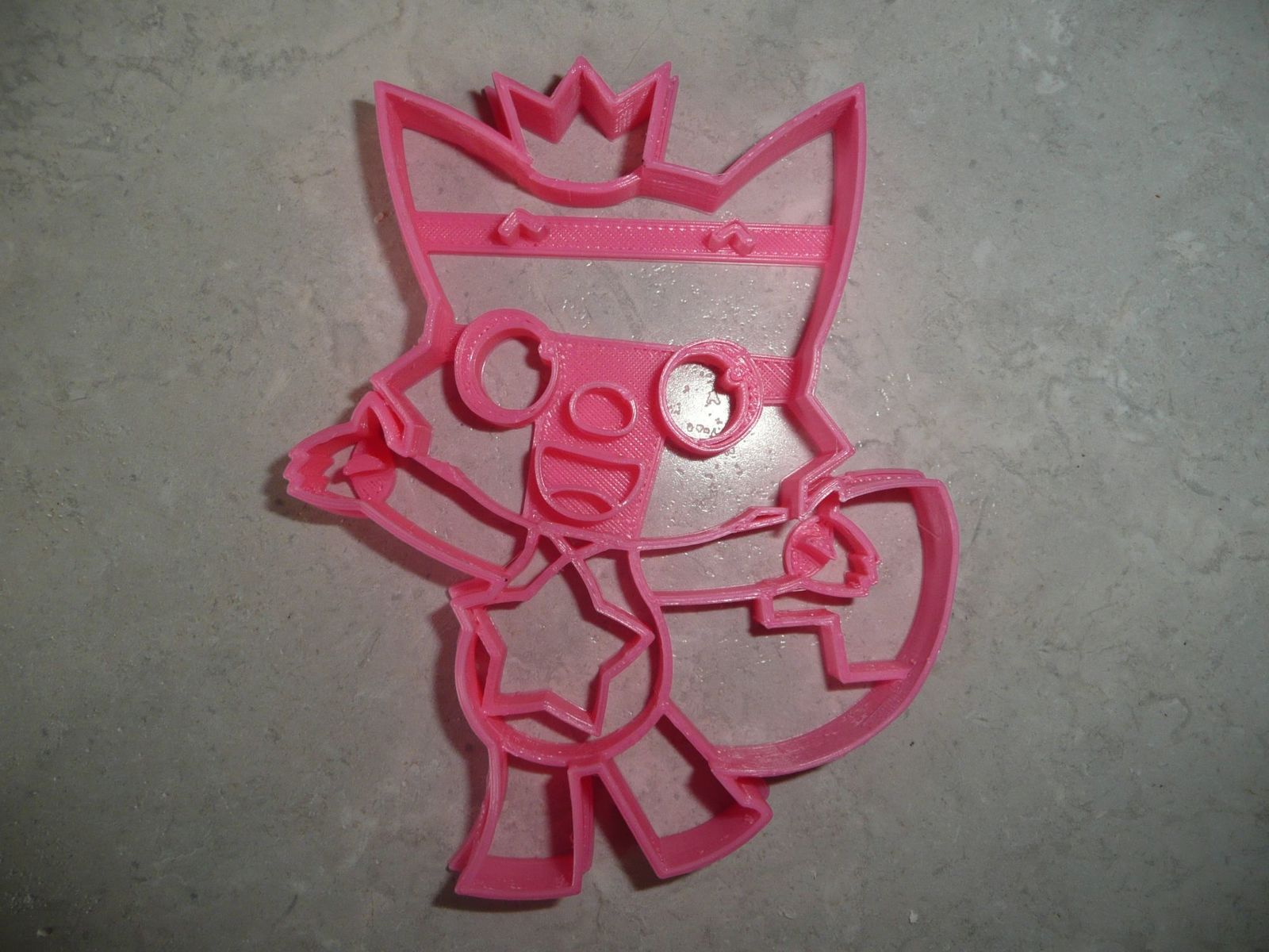 Pinkfong Pink Fox With Crown Baby Shark Cartoon Cookie Cutter USA ...