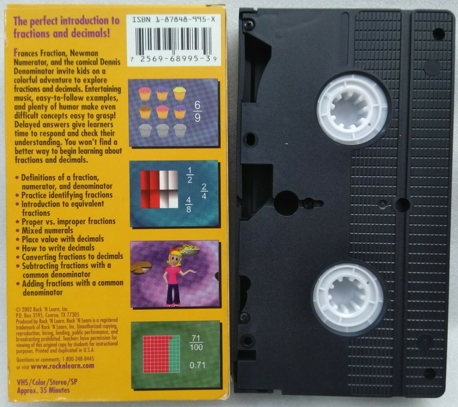 VHS Rock N Learn Fractions And Decimals VHS 2004 VHS Tapes vhs-rock-n-learn-fractions-and-decimals-vhs-2004-vhs-tapes
