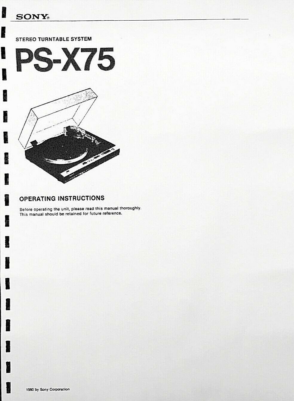 Used Sony PS-X75 Turntables for Sale | HifiShark.com