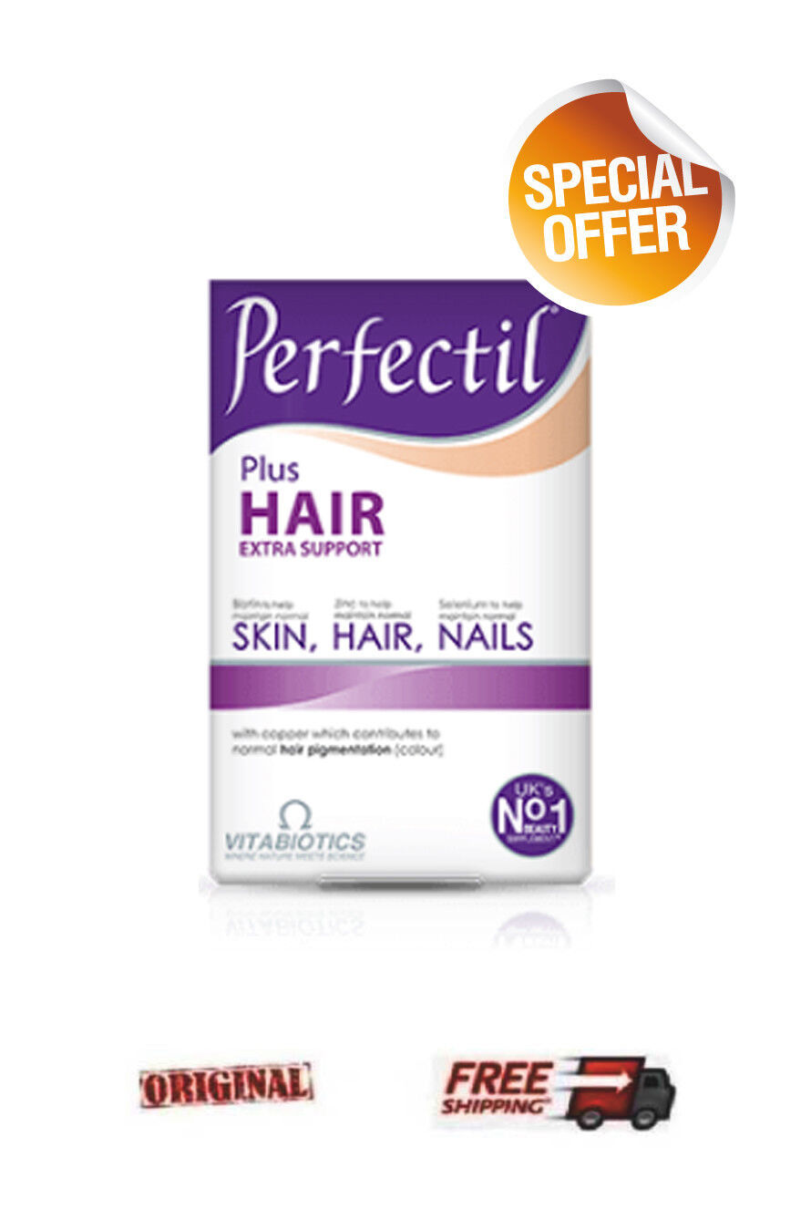 Vitabiotics PERFECTIL PLUS Hair Extra Support 60TABS *SKIN HAIR NAILS ...