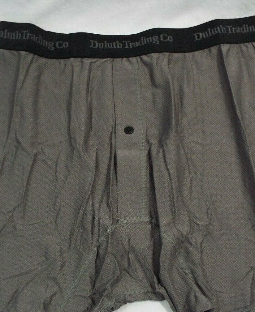 1 Mens Duluth Trading Co Buck Naked Performance Boxers 67019 Graphite ...