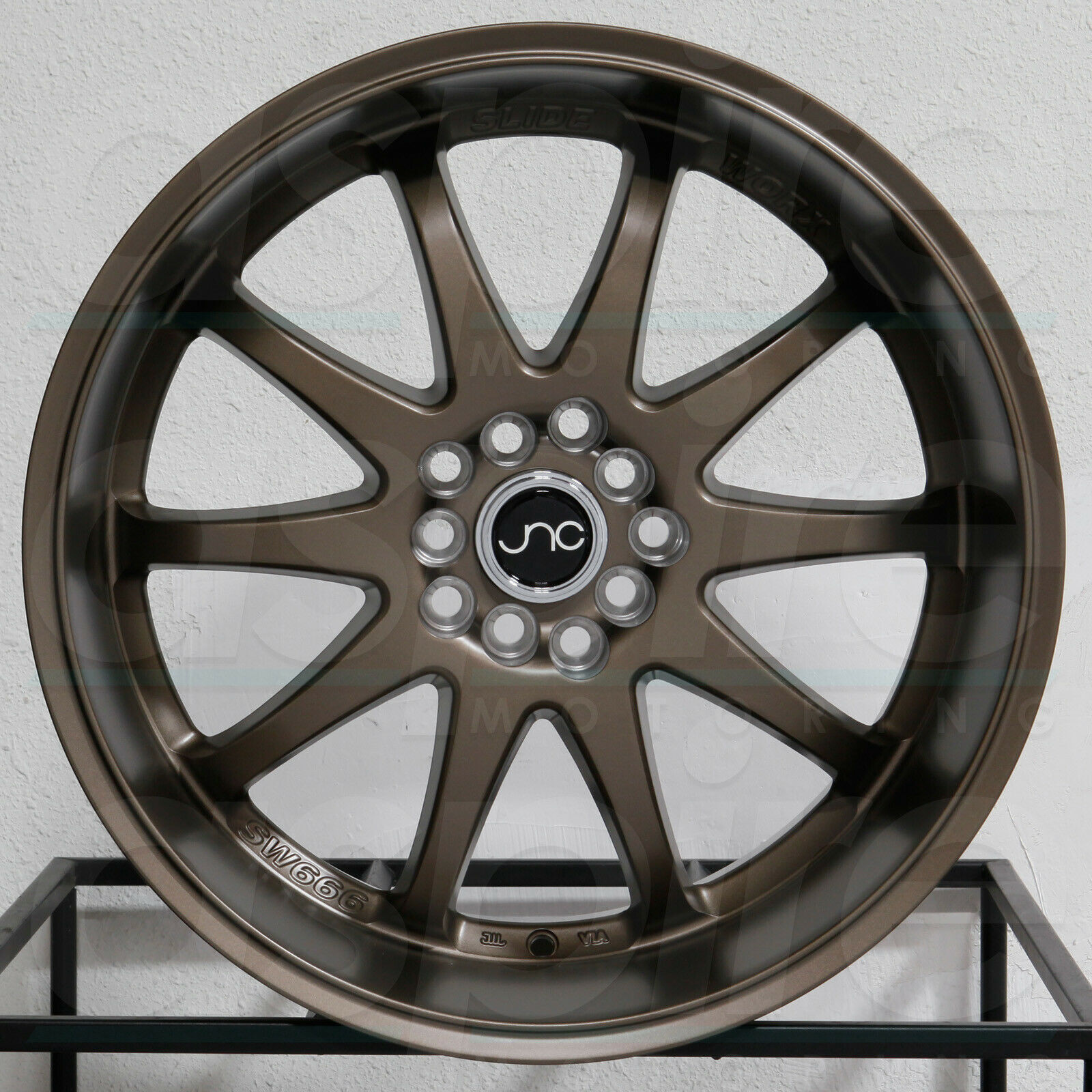 18x9 JNC 019 5x100/5x114.3 20 Matte Bronze Wheels Rims Set(4) 73.1 - Wheels