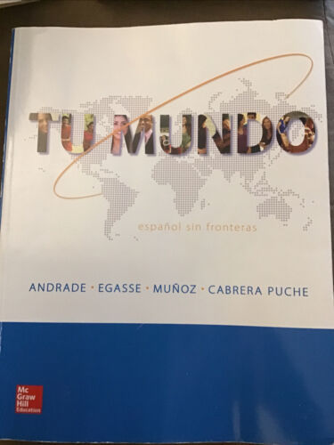 McGraw Hill Tu Mundo Espanol Sin Fronteras Spanish Textbook - School ...
