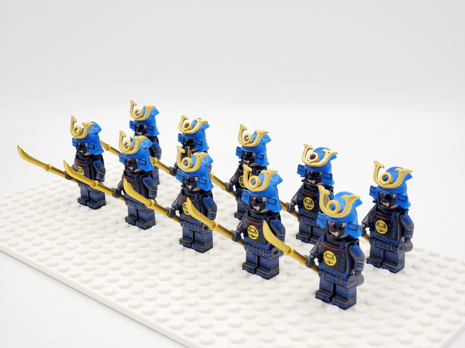 Japanese Samurai Custom Minifigures L Set x10 Lot - Building Toys & Blocks