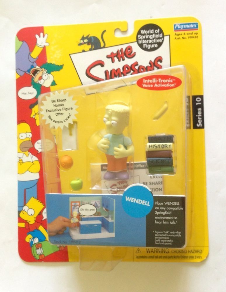 The Simpsons Wendell Action Figure Playmates Toys NIB TV Show Fox ...