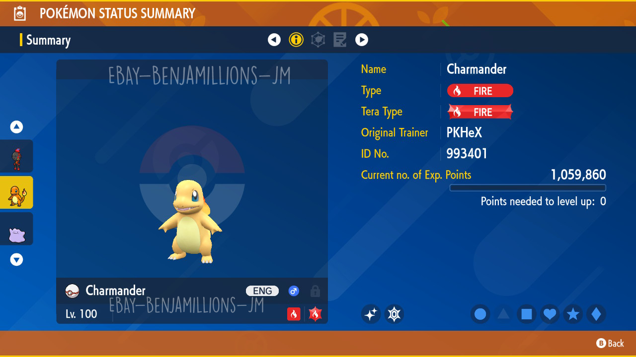 POKEMON SCARLET & VIOLET - SHINY CHARMANDER LEVEL 100 Fast Link Trade ...