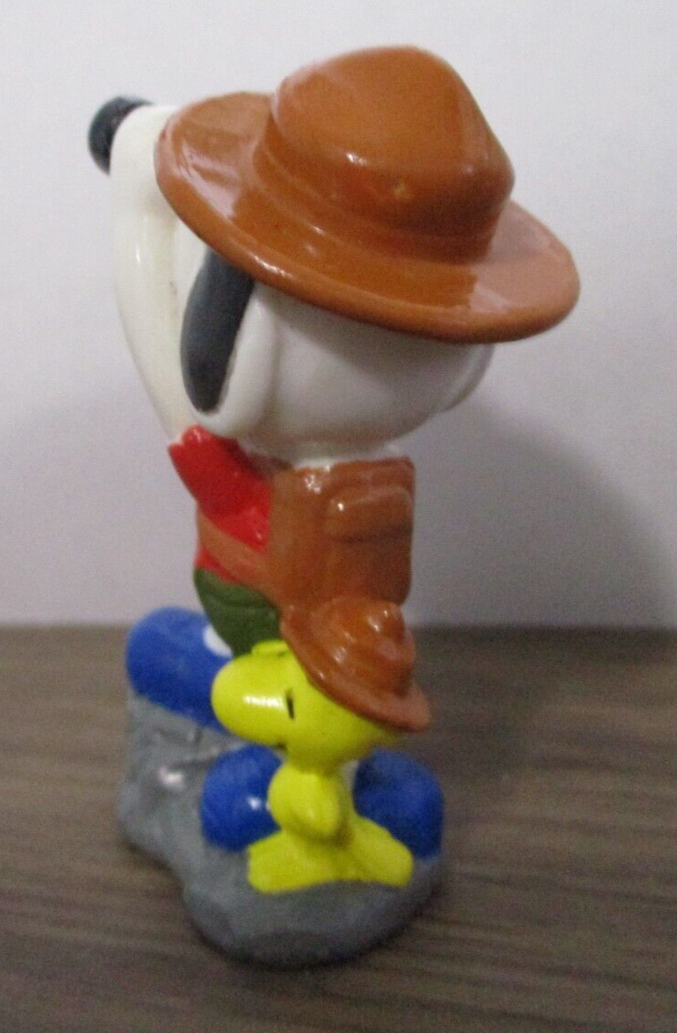 Vintage UFS Peanuts Snoopy & Woodstock Hiking Camping Ranger Figure ...