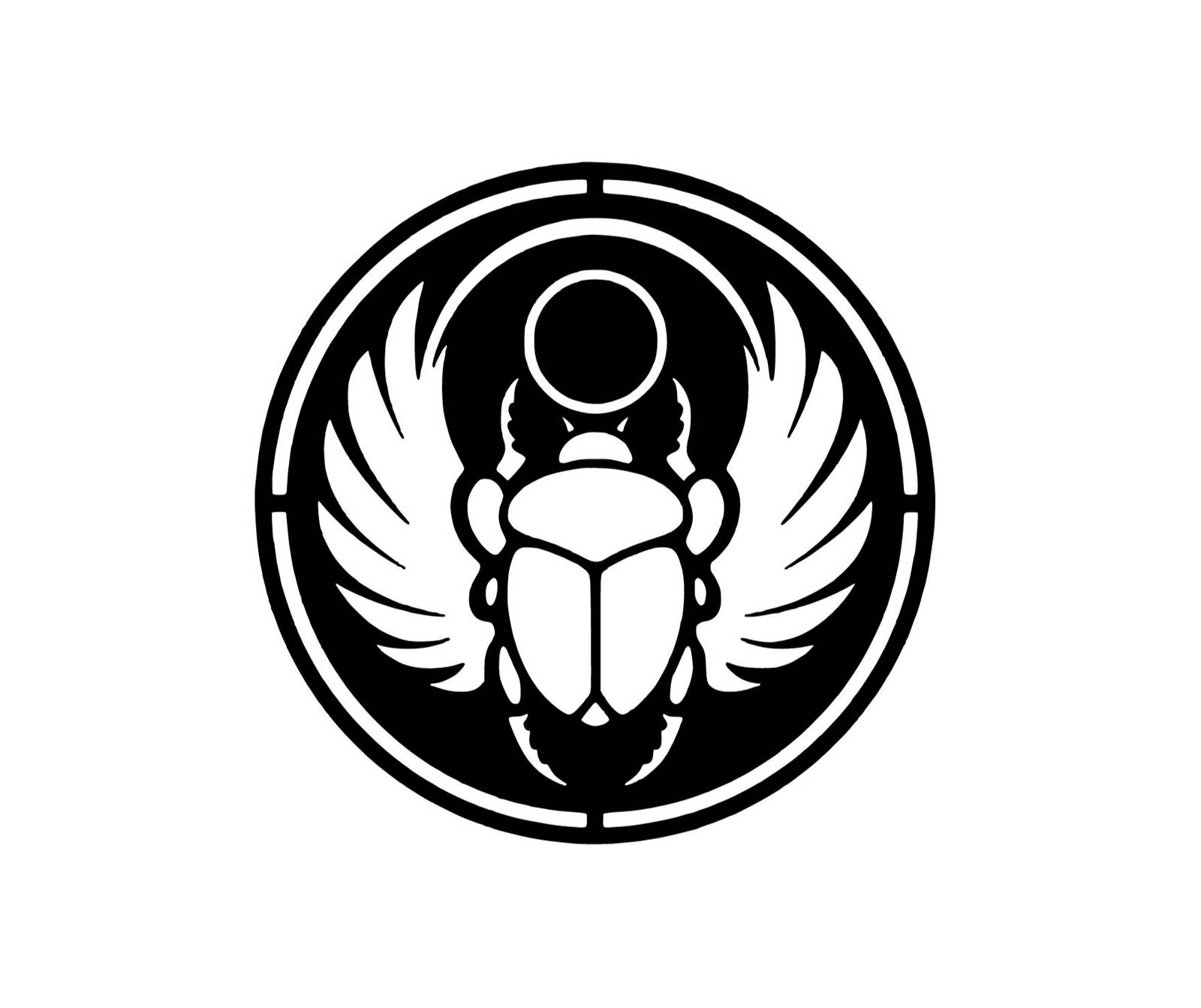 Glossy Black Custom Scarab Beetle Decal and similar items