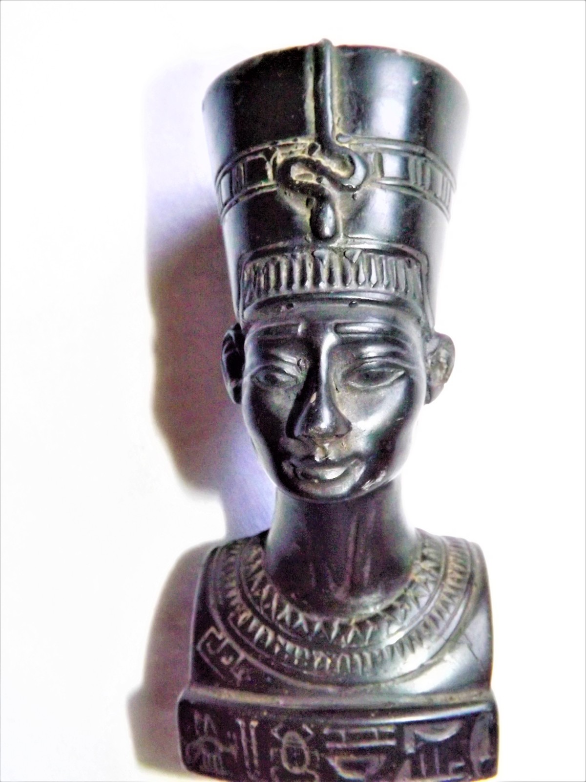 1950s Neffertiti 5" Alva Stone Bust Alva Studios Egyptian Museum ...