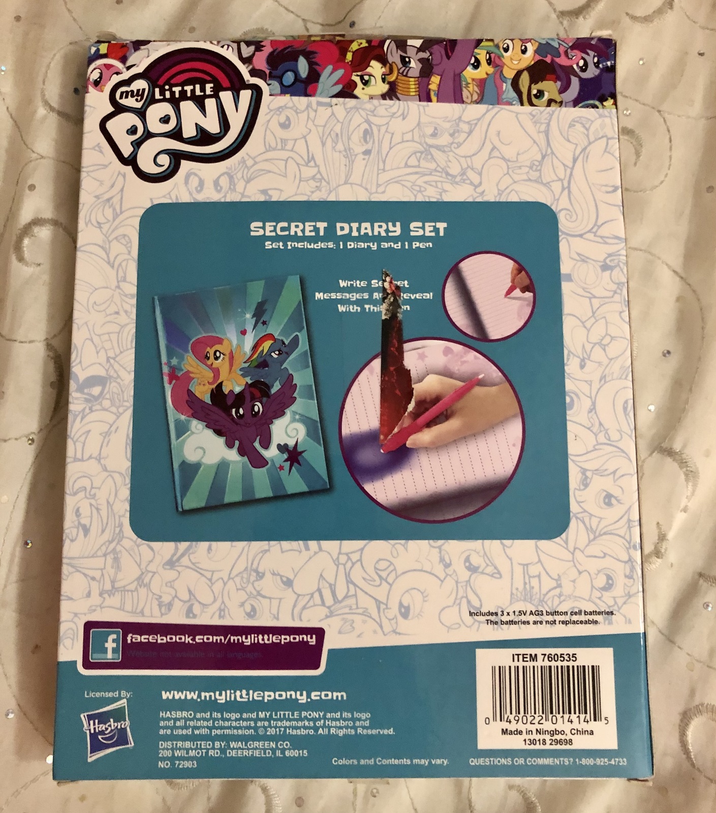My Little Pony Secret Diary Set for Girls - Calendars & Planners
