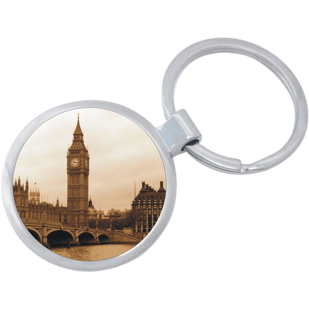 Big Ben London Keychain - Includes 1.25 Inch Loop for Keys or Backpack ...