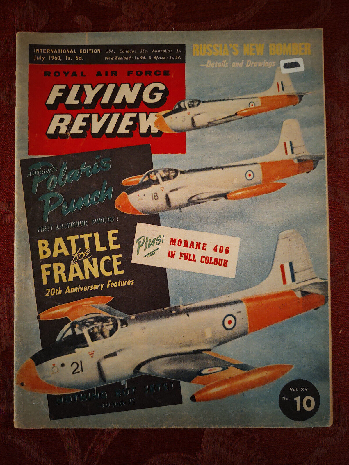 RAF Flying Review Magazine July 1960 BAC Hunting Jet Provost ...