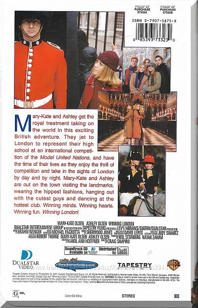 VHS - Winning London (2001) *Mary-Kate & Ashley Olsen / Jesse Spencer ...