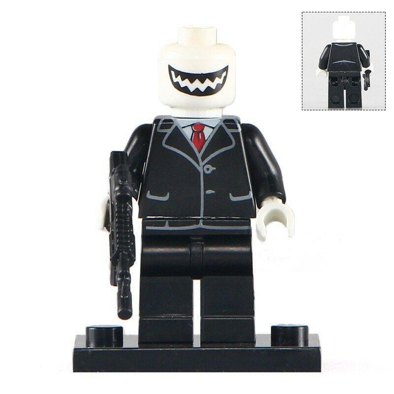 Slender Man With Weapons - Horror Themed Figure For Custom Minifigures ...