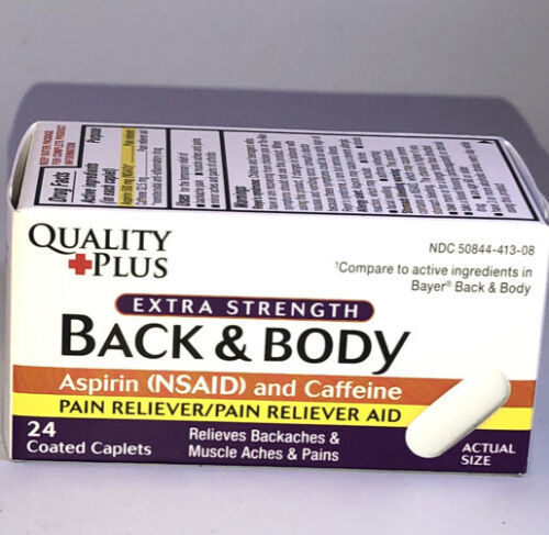 SHIP N 24 HOURS-Quality Plus Extra Strength Back & Body, 24-ct. Bottle ...