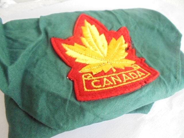 BOY SCOUTS of Canada HANDKERCHIEF hanky bandana original hanky 1960s ...
