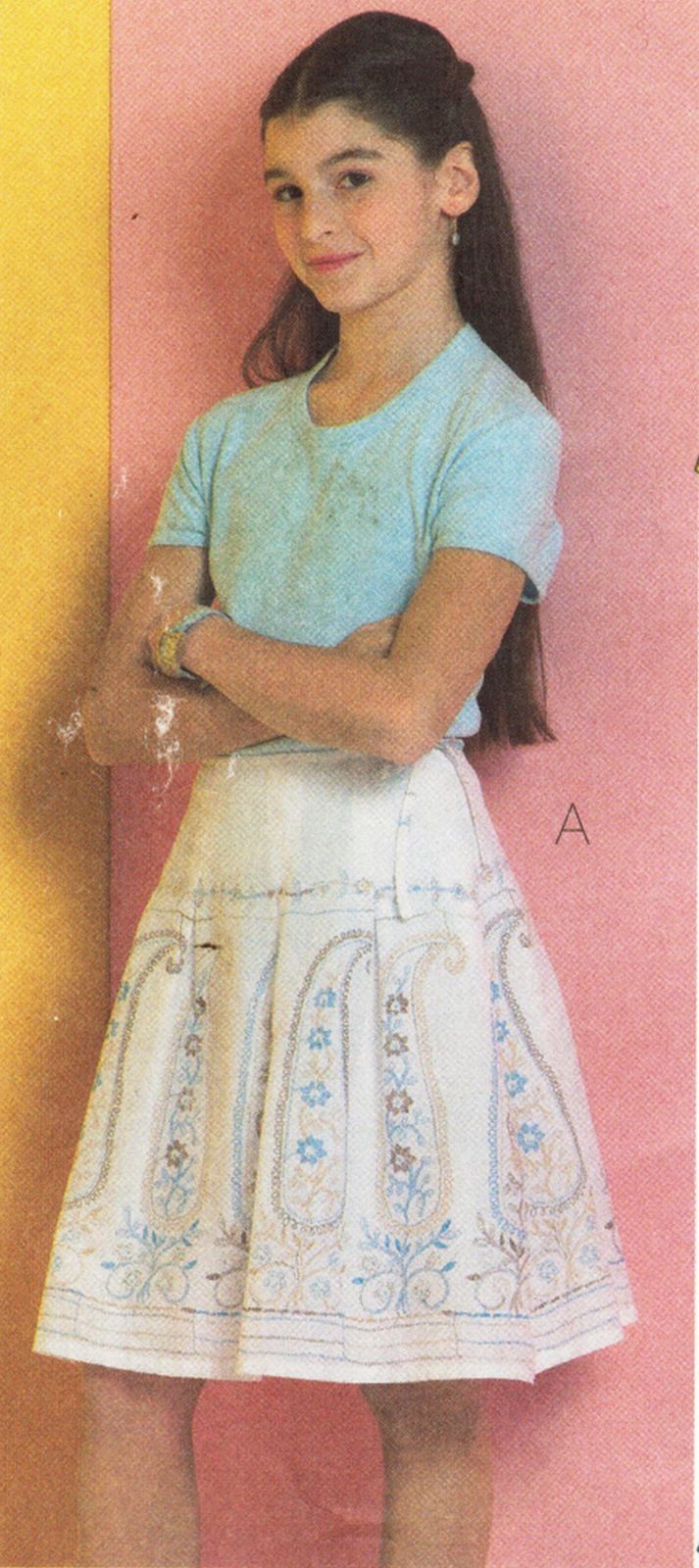 Girls Fast Easy Pleated Tierd Ruffled Gathered Skirts Sew Pattern 7-10 ...