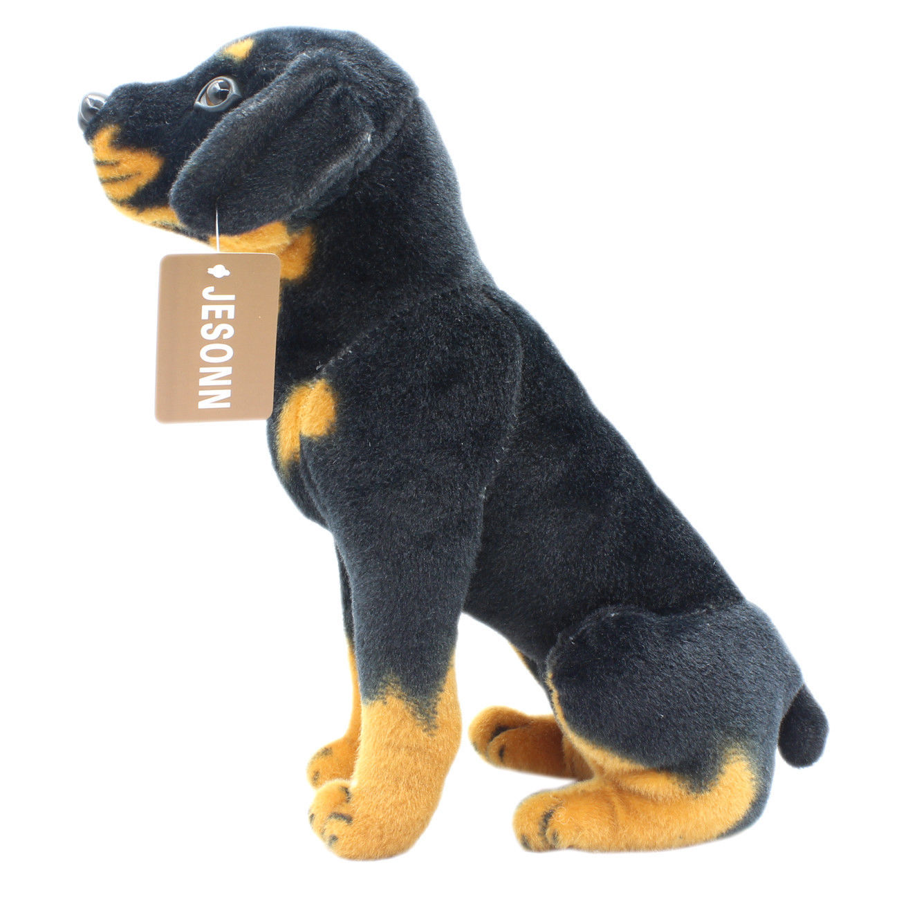 Stuffed Animals Toys Dog Plush Lifelike Sitting Rottweiler 12 Inch Goft ...