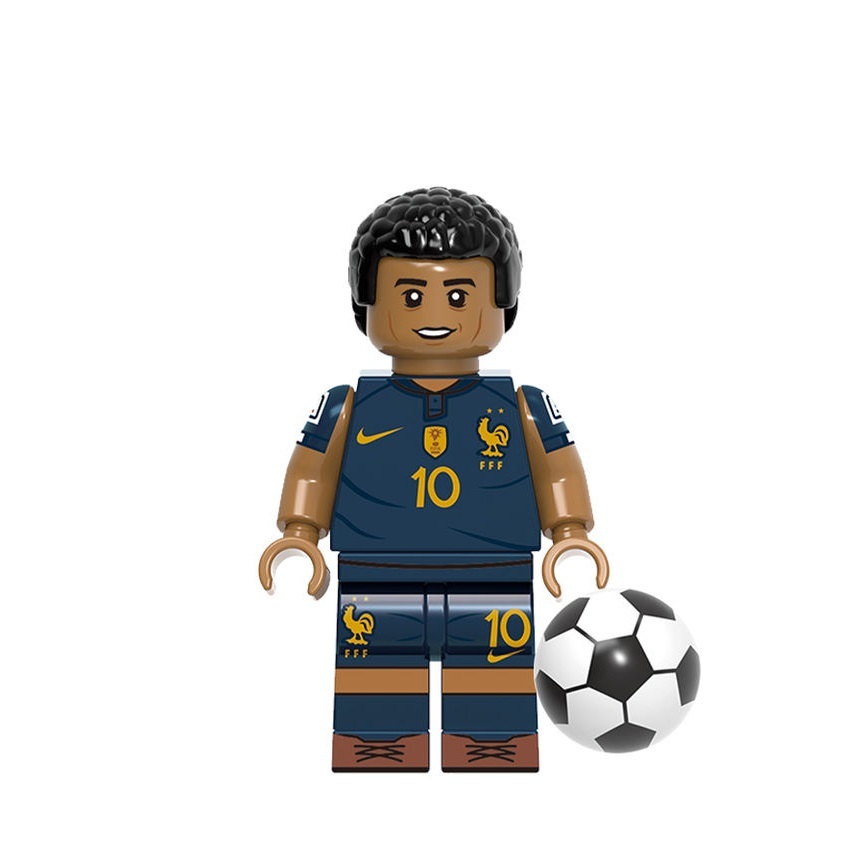 Football Player Kylian Mbappe Minifigures France World Cup Champion ...