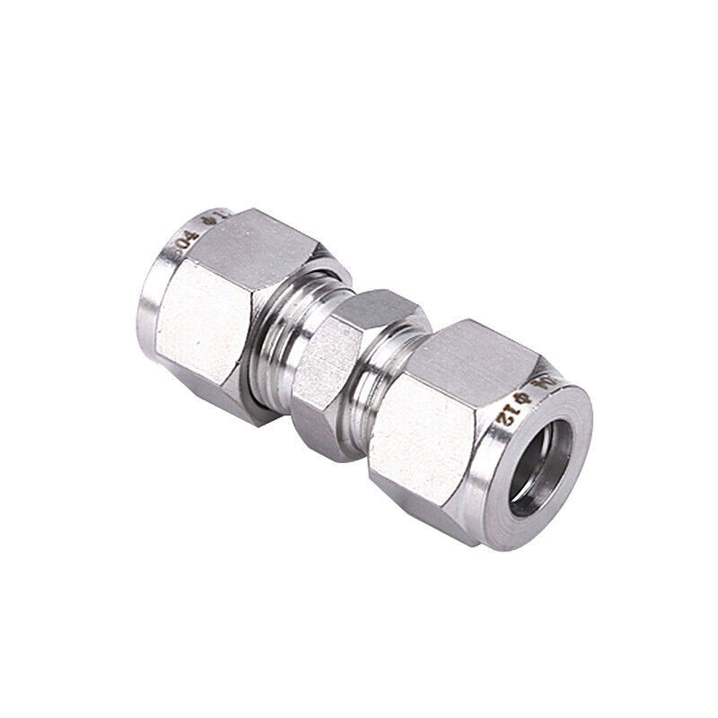 1Pc 1/8" 1/4" 3/8" 1/2" Equal OD Straight Through Ferrule Pipe Tube ...