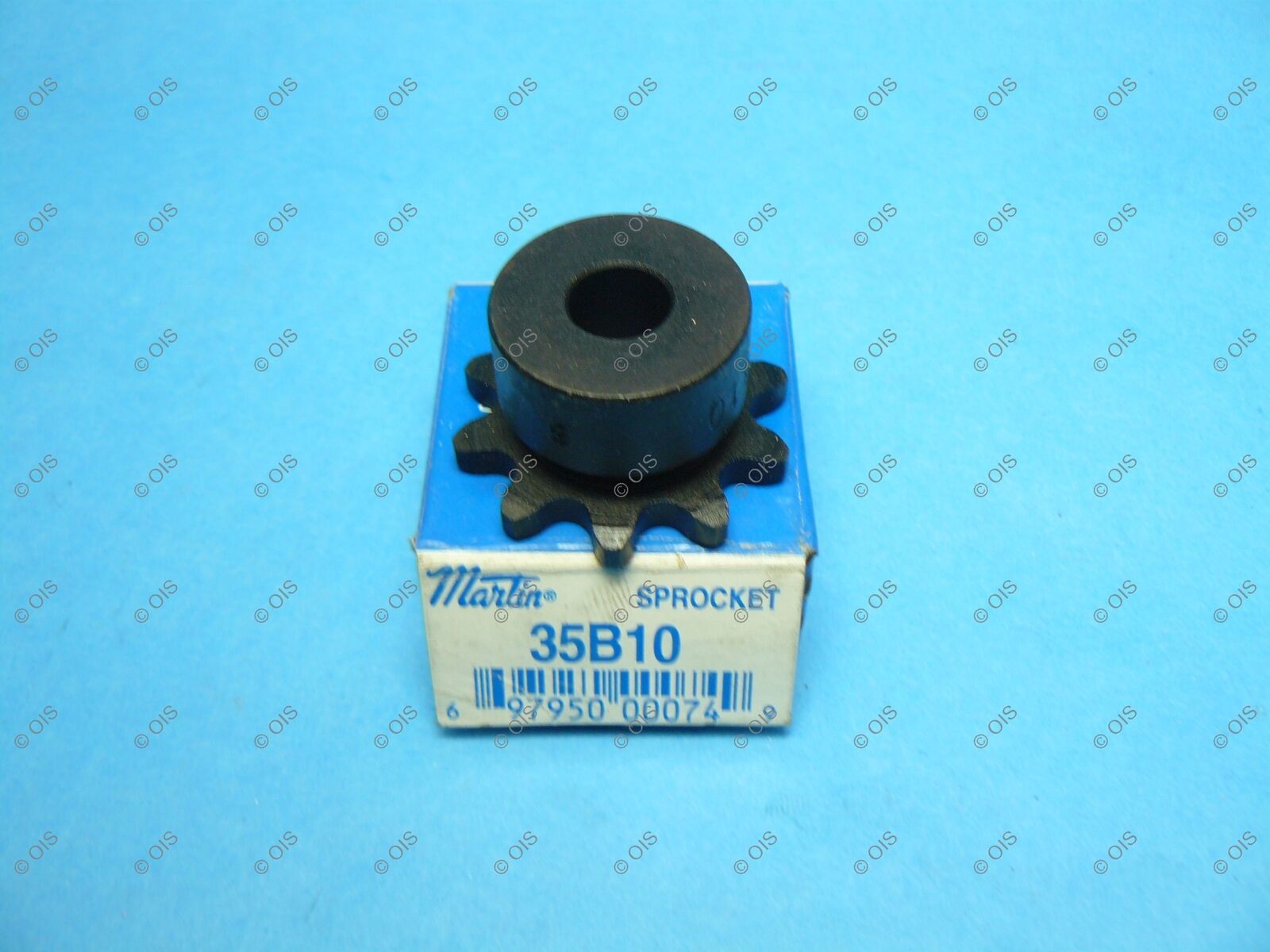 Martin 35B10 ANSI 35 Chain Sprocket 1.38" OD 10 Teeth 3/8 Plain Bore B ...