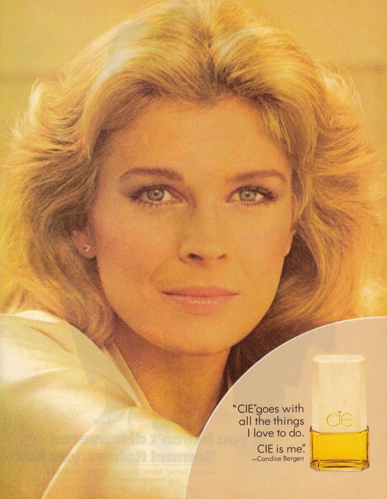 1979 Cie Candice Bergen Murphy Brown Fragrance Perfume Vintage Print Ad ... 1979 Cie Candice Bergen Murphy Brown Fragrance Perfume Vintage Print Ad ...