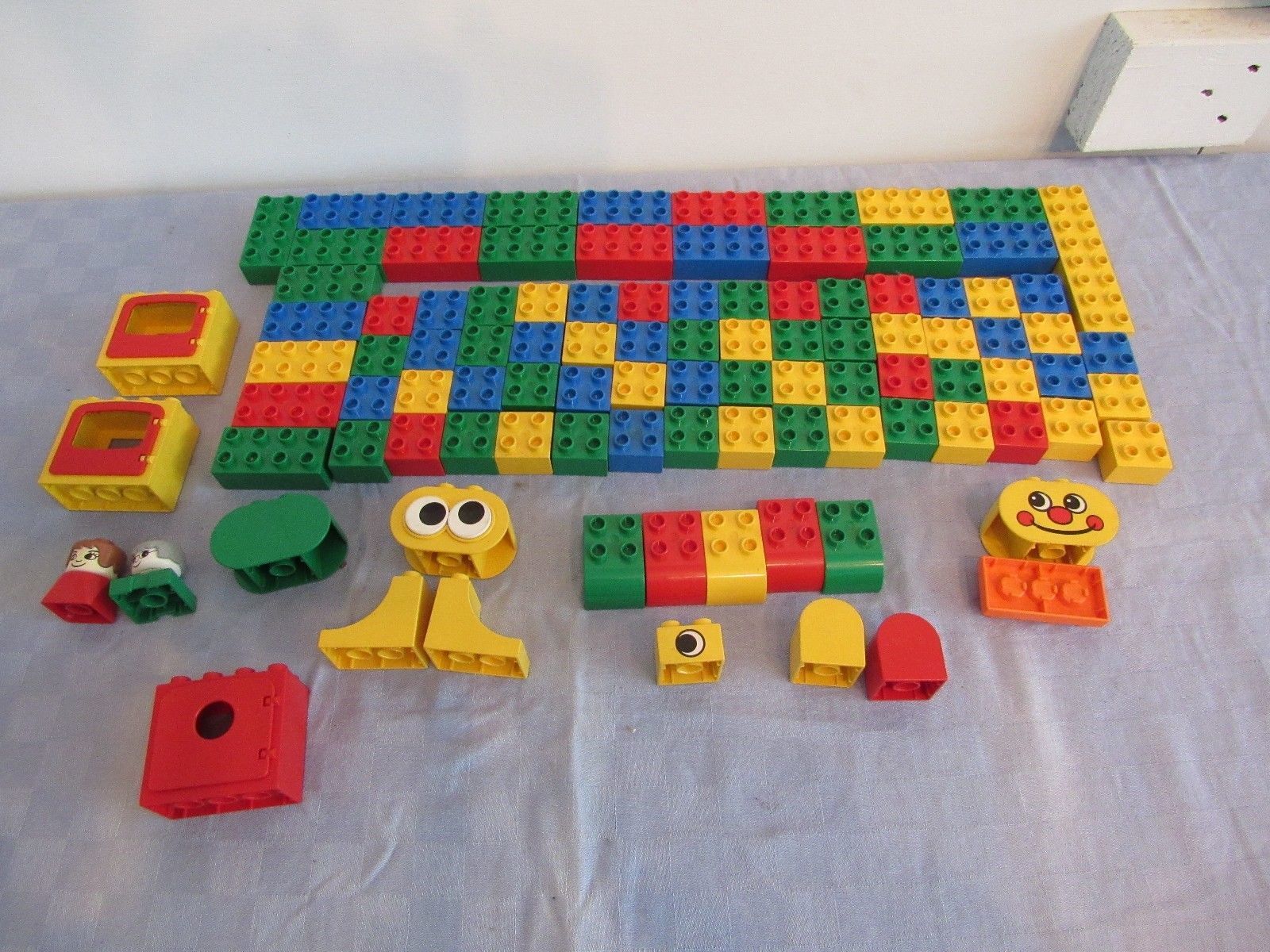 Lot of 100 Vintage Duplo Blocks 2X4 2x2 People Specialty Pieces - LEGO ...