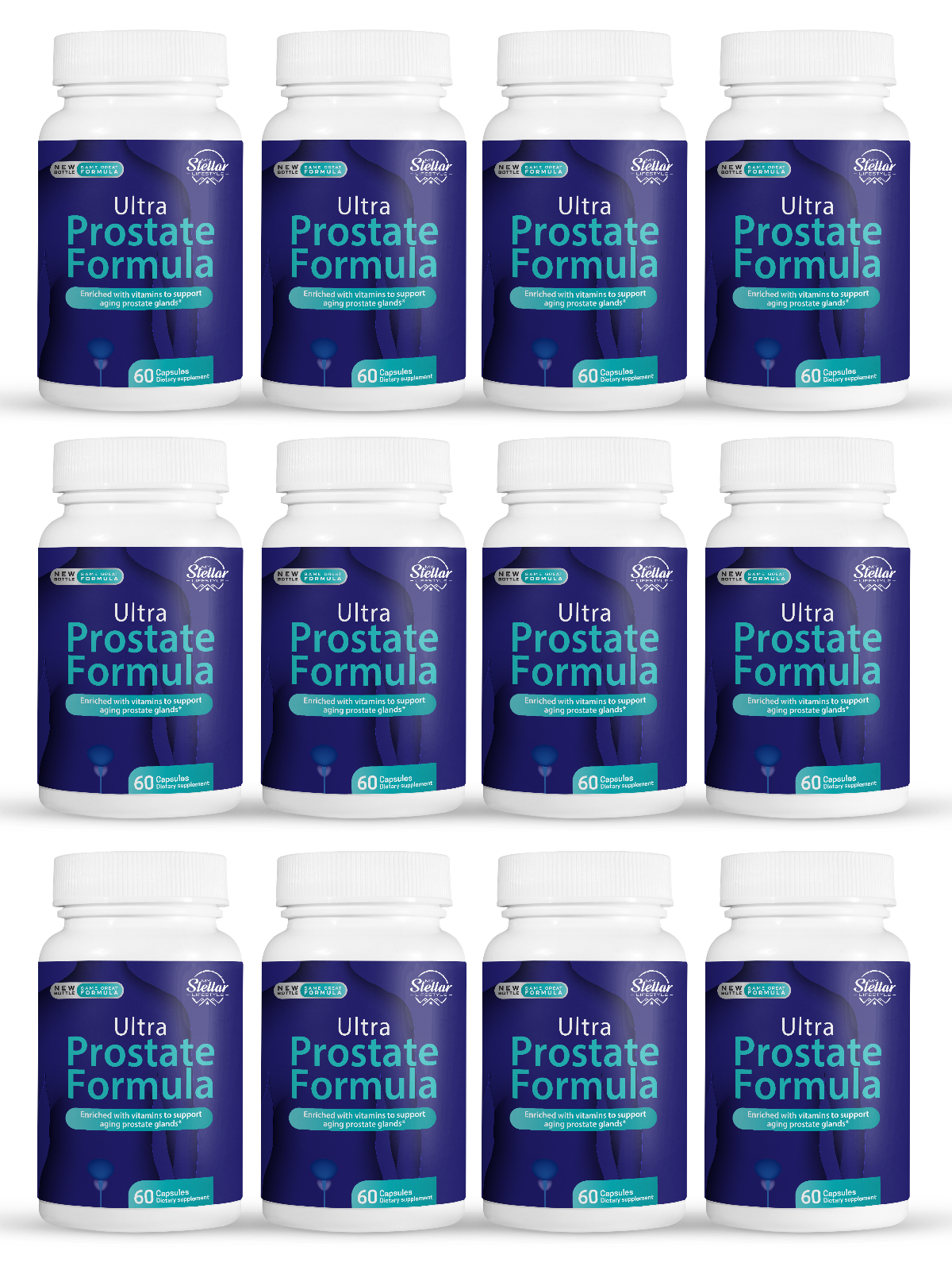 12 Pack Ultra Prostate Formula, ayuda al bienestar de próstata-60 ...