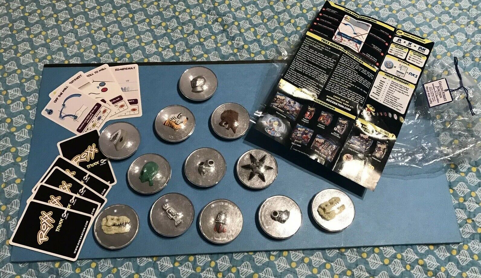 Bag Lot Roxx Toy Game 12 Discs Reflectorzz 9 Trixx Cards & Checklist ...