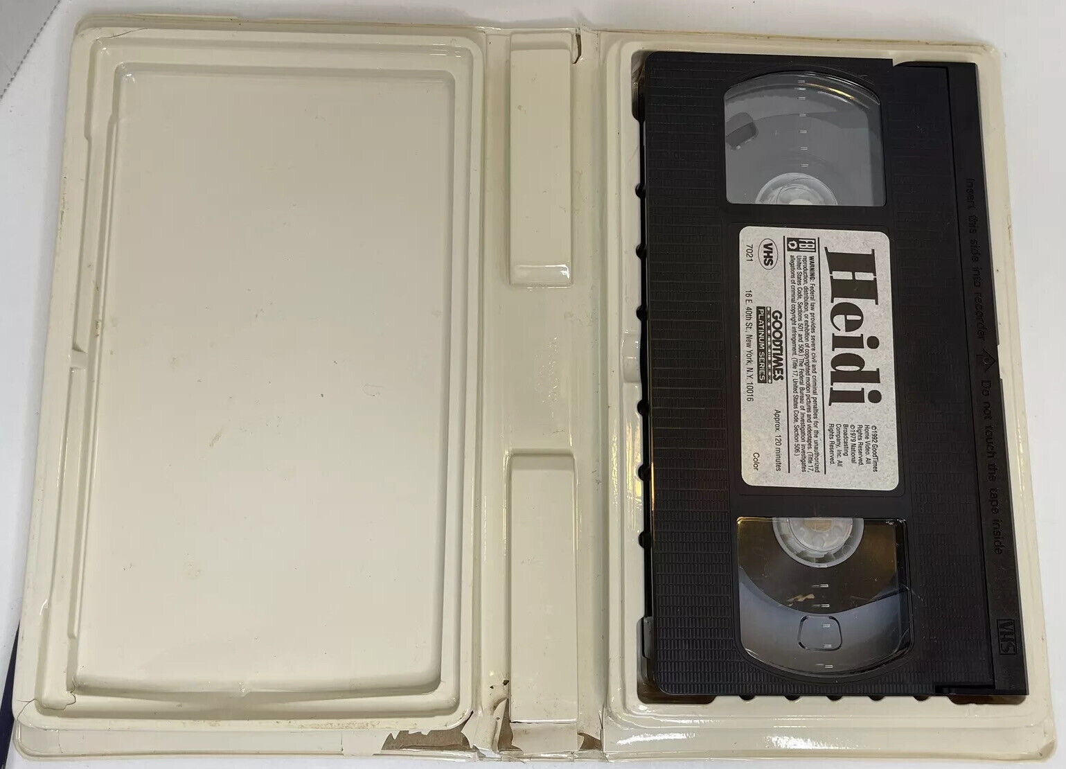 Heidi VHS VCR Video Tape Used Clamshell Maximilian Schell Jennifer ...