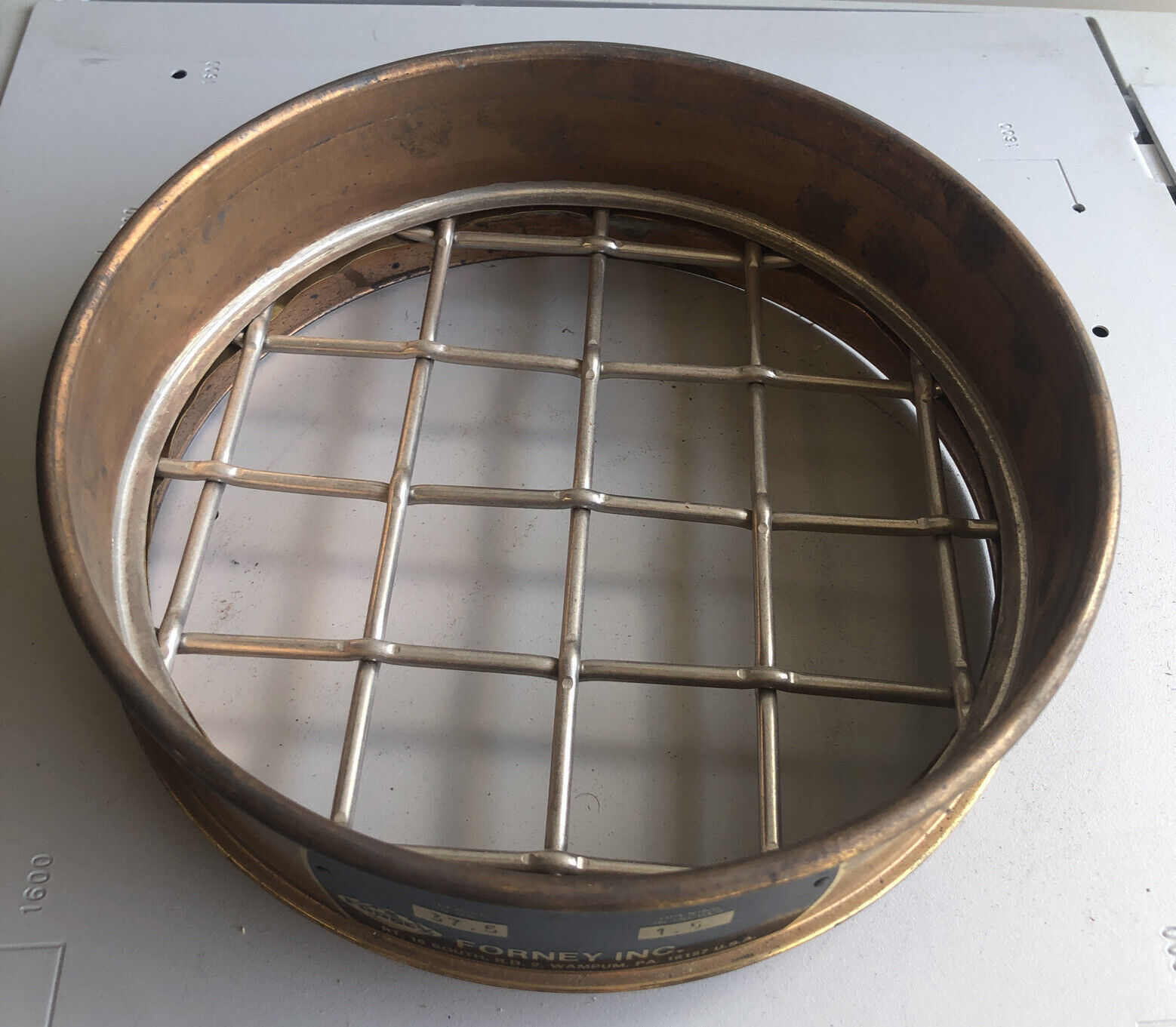 FORNEY 1.5"BS8F Test Sieve Opening 47.5mm/1.5” USA Standard Testing ...