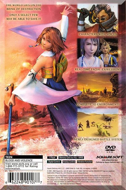 PS2 - Final Fantasy X (2001) *Complete w/Case & Instruction Booklet ...