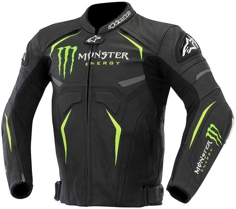 Alpinestars Monster Energy Scream Motorbike Motorcycle Rider Leather ...