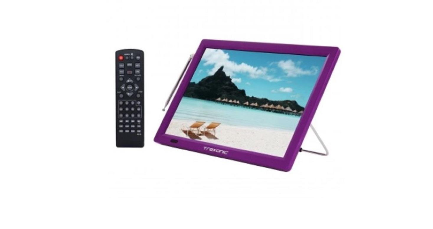 Trexonic Portable Rechargeable w/ Remote 14 Inch LED TV with HDMI, SD ...