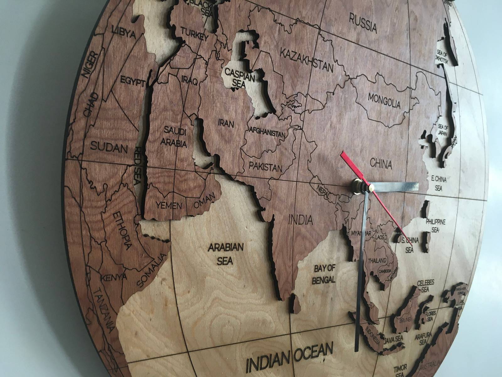 Wooden World Clock Eastern Hemisphere And Similar Items Wooden World Clock Eastern Hemisphere And Similar Items