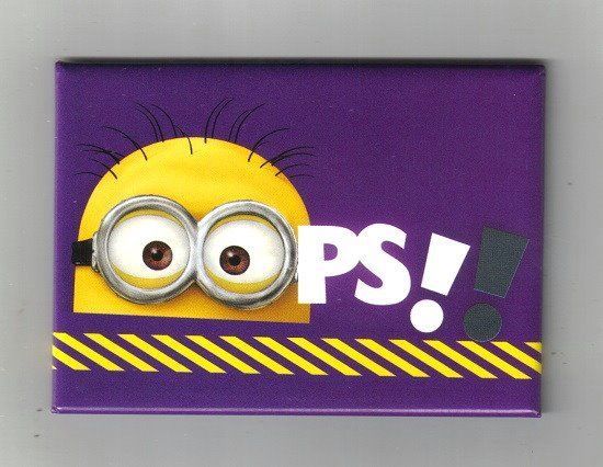 Despicable Me Movie Minion Tim Saying "OOPS!!" Refrigerator Magnet, NEW ...