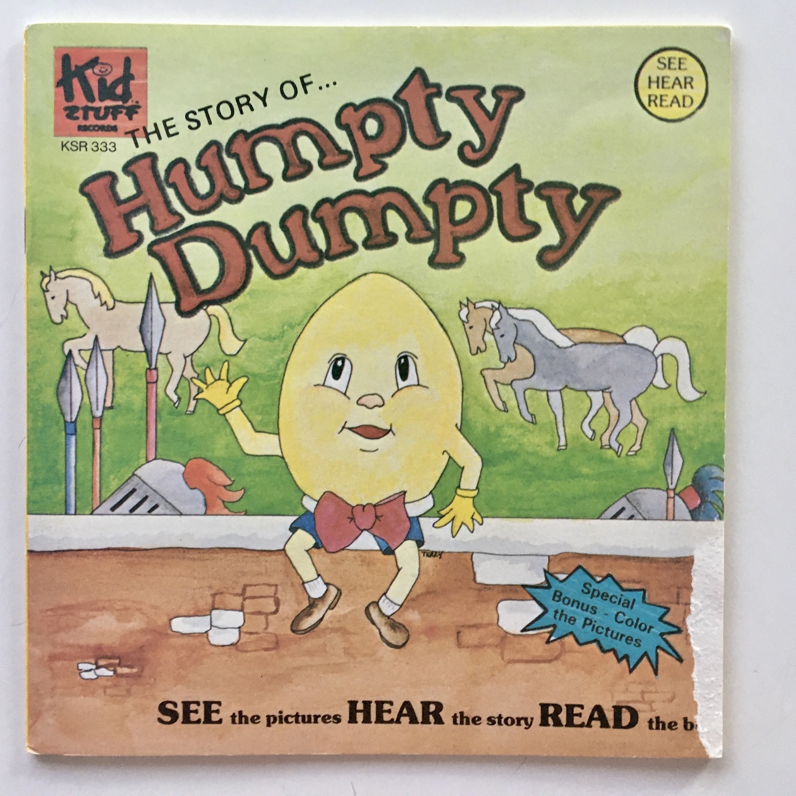 The Story of Humpty Dumpty 7' Vinyl Record / Read Along Book - Vinyl ...
