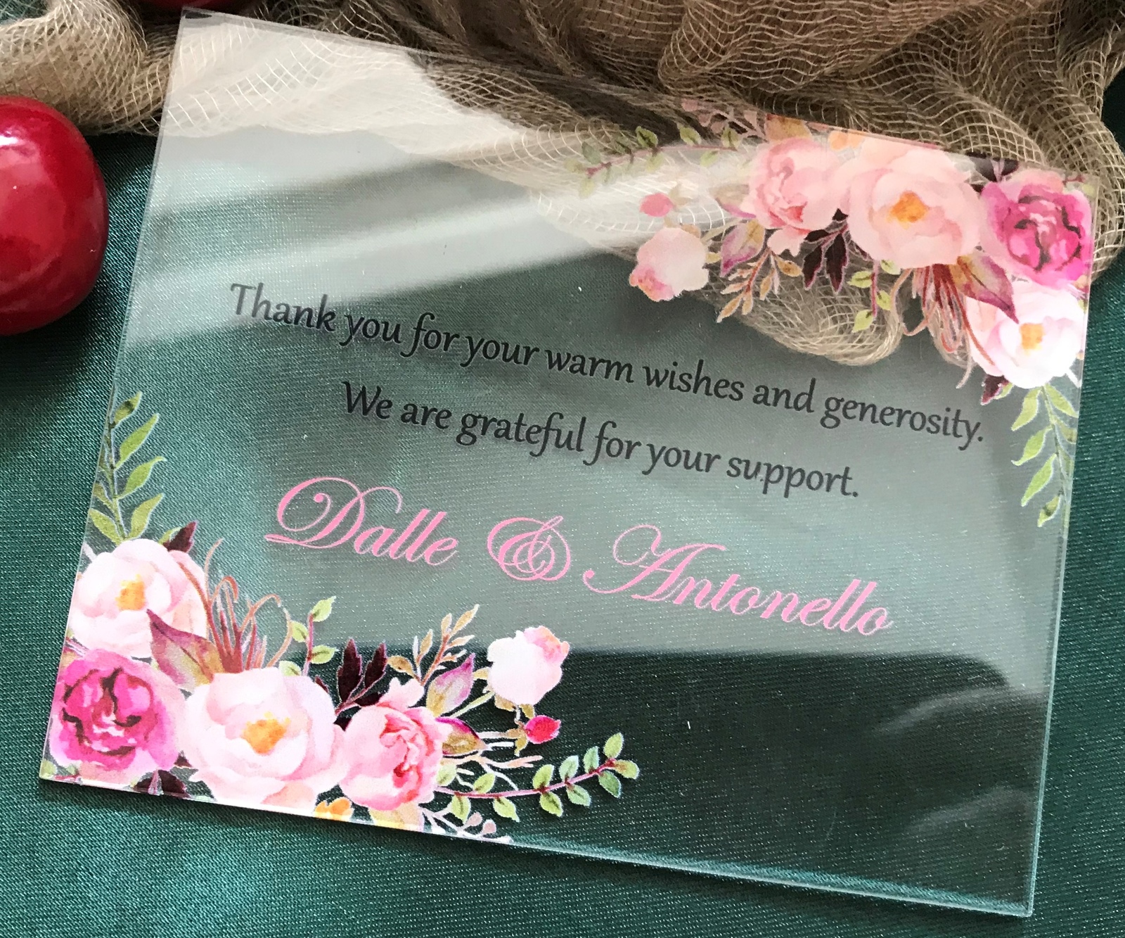 10pcs Custom Acrylic RSVP cards,Acrylic Name Cards,Acrylic Thank you ...