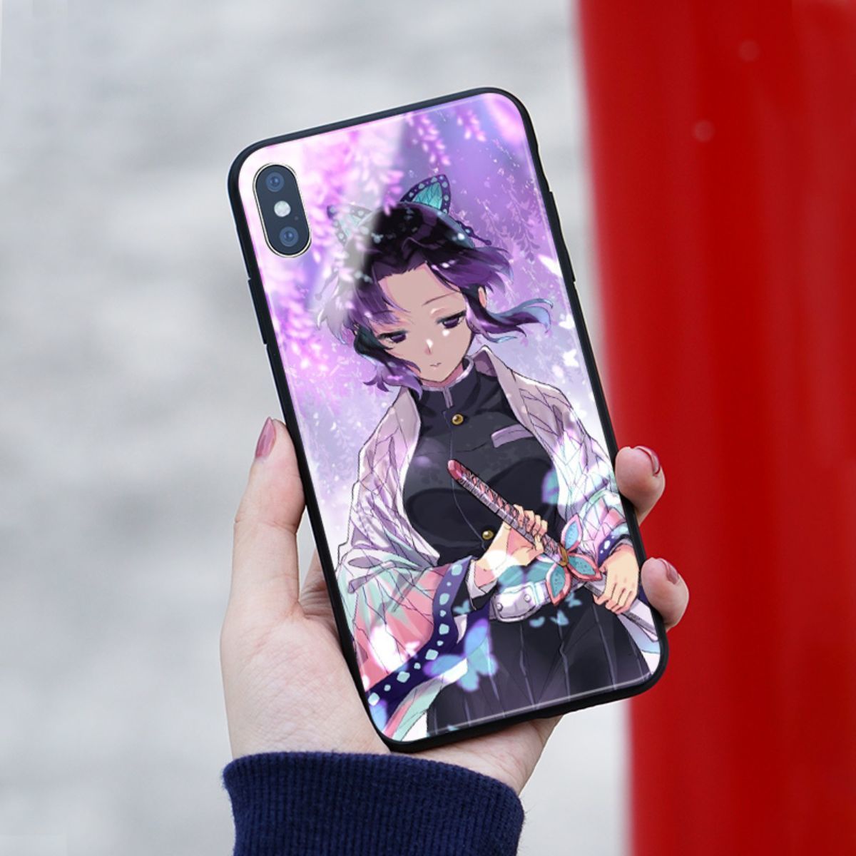 Shinobu Kocho Kimetsu No Yaiba Glass Phone Case For Apple iPhone XS 11 ...