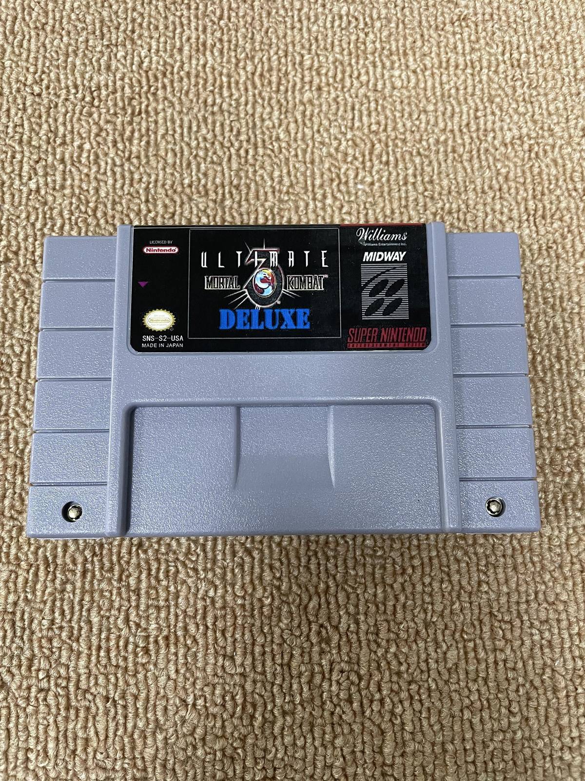 Ultimate Mortal Kombat 3 Deluxe SNES Super Nintendo UMK3 very rare ...