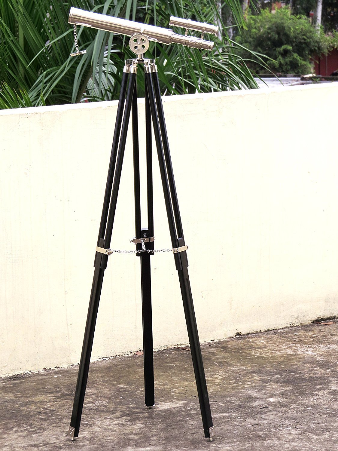 Nautical Chrome Griffith Astro Floor Standing Telescope 18" with Tripod ...