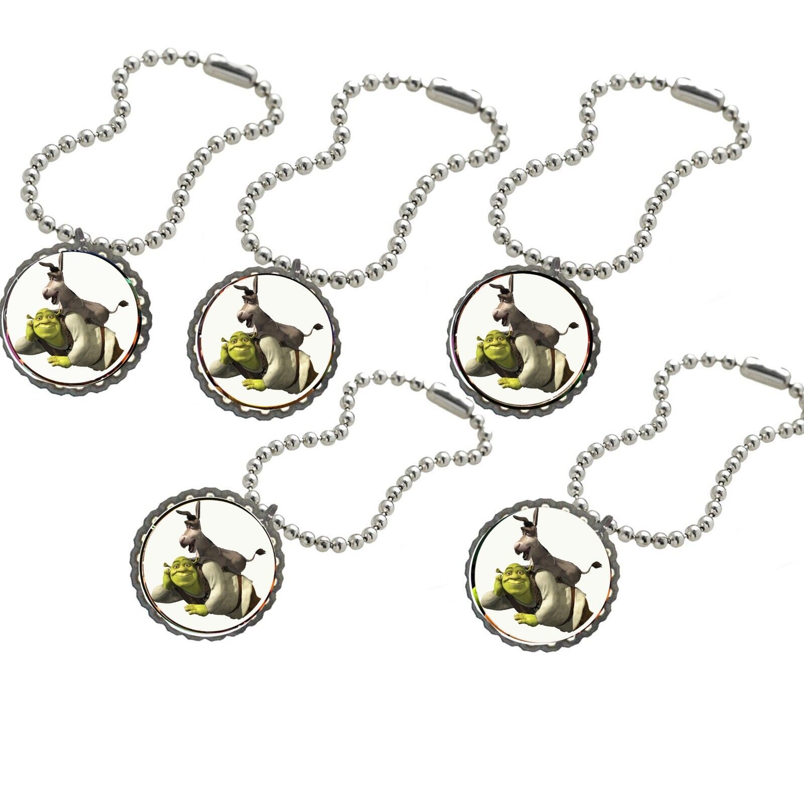Shrek And donkey zipper pull bookbag pull party favors 10 pc birthday ...