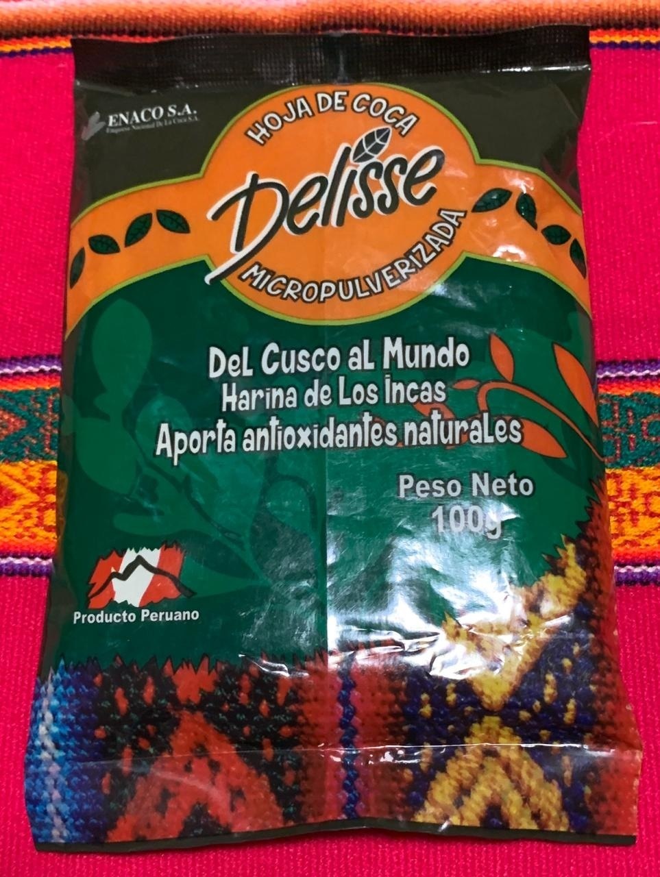 Peruvian Pack Delisse 100ct Tea Bag Box & Inka Flour 100g Bag -Peruvian ...