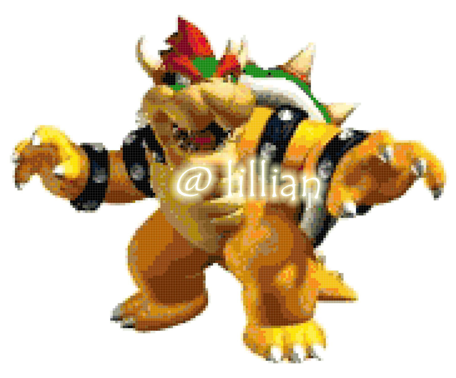 SUPER MARIO ~ Bowser Cross Stitch Pattern - Hand Embr Patterns & Magazines