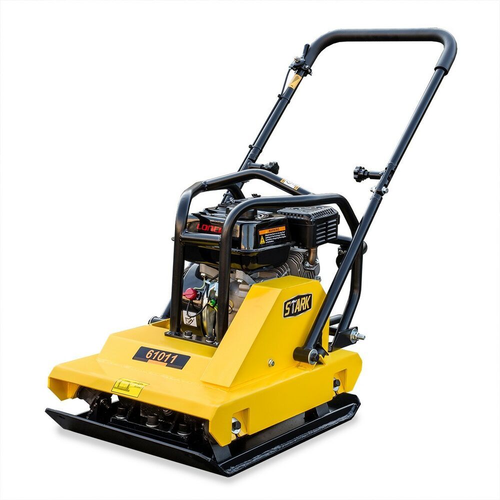 6.5HP Gas Walk Behind Vibratory Plate concrete Asphalt soil Compactor ...