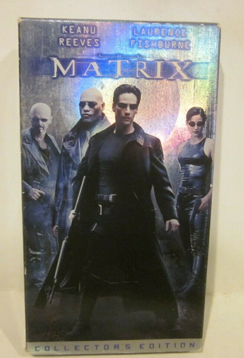 The Matrix (VHS, 1999, Collectors Edition) Keanu Reeves, Laurence ...