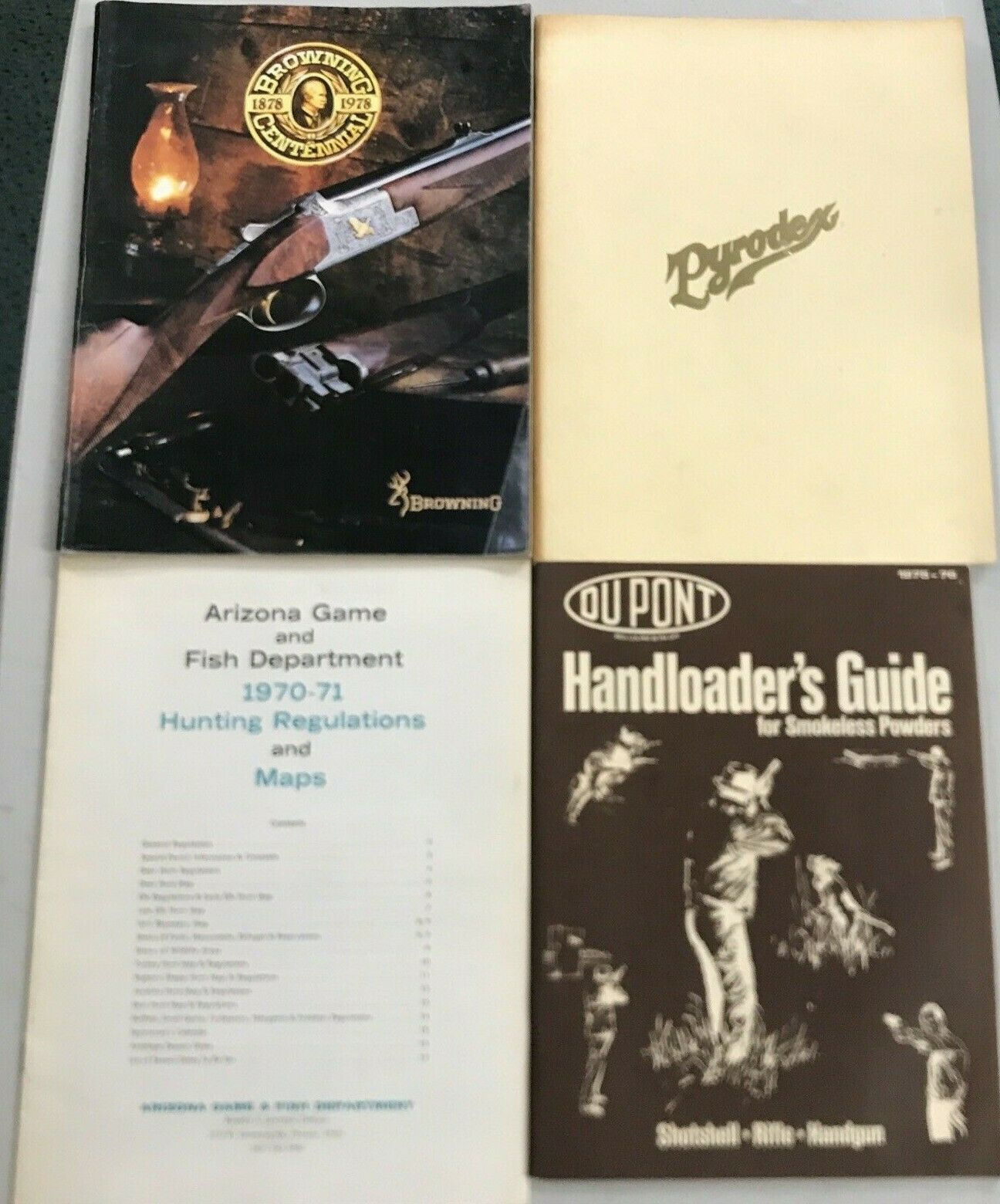 Vintage Gun Lot Guides DuPont Handloaders Pyrodex AZ Game Maps Browning ...