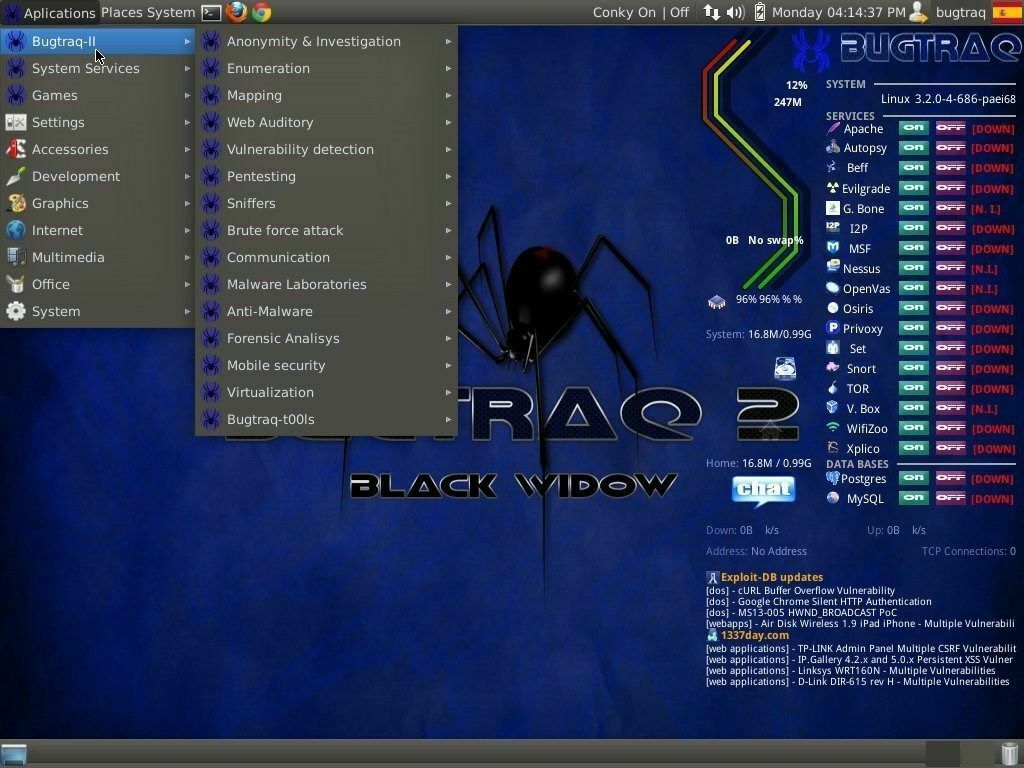 Bugtraq 2 Black Widow Fast! 3.0 USB Penetration Test Hacking Forensic ...